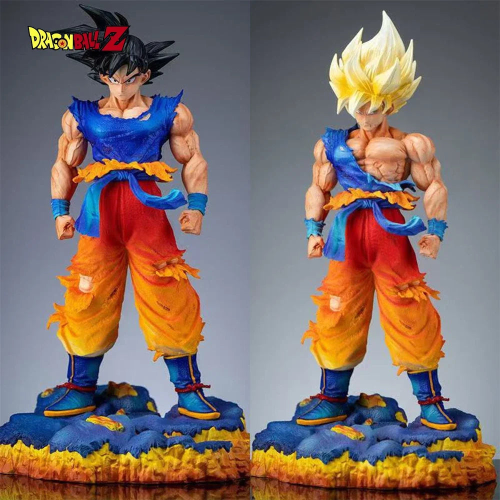 Super Saiyan SSJ Goku Anime Figure, Dragon Ball Z Switchable Heads Var ...